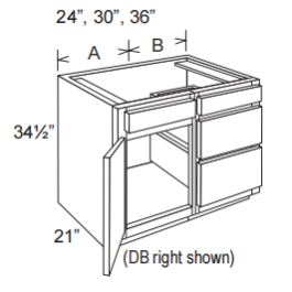 RTA Copenhagen Ash - VCD36-R | Dream Cabinets RTA